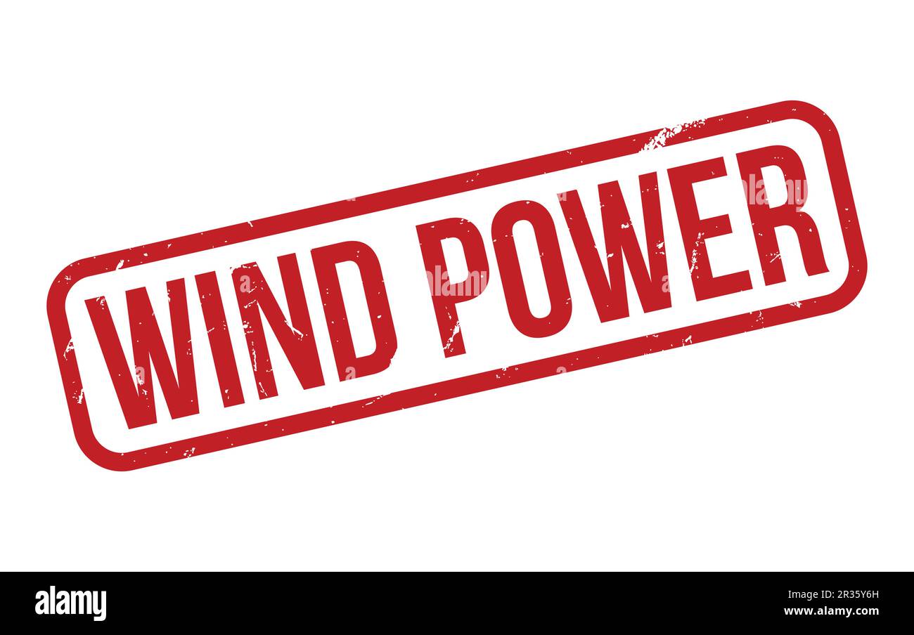 Wind power rubber stamp hi-res stock photography and images - Alamy