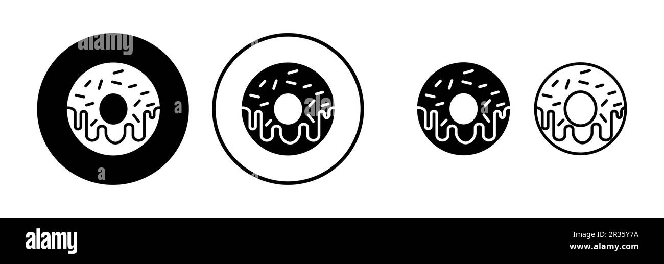 Donut icon vector. doughnut icon. donut logo Stock Vector Image & Art ...