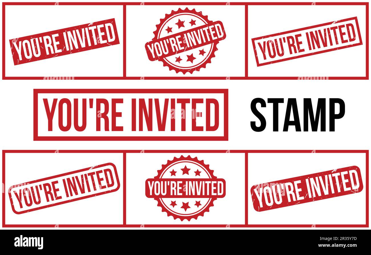 You’re Invited rubber grunge stamp set vector Stock Vector Image & Art ... You’re Invited rubber grunge stamp set vector Stock Vector Image & Art ...