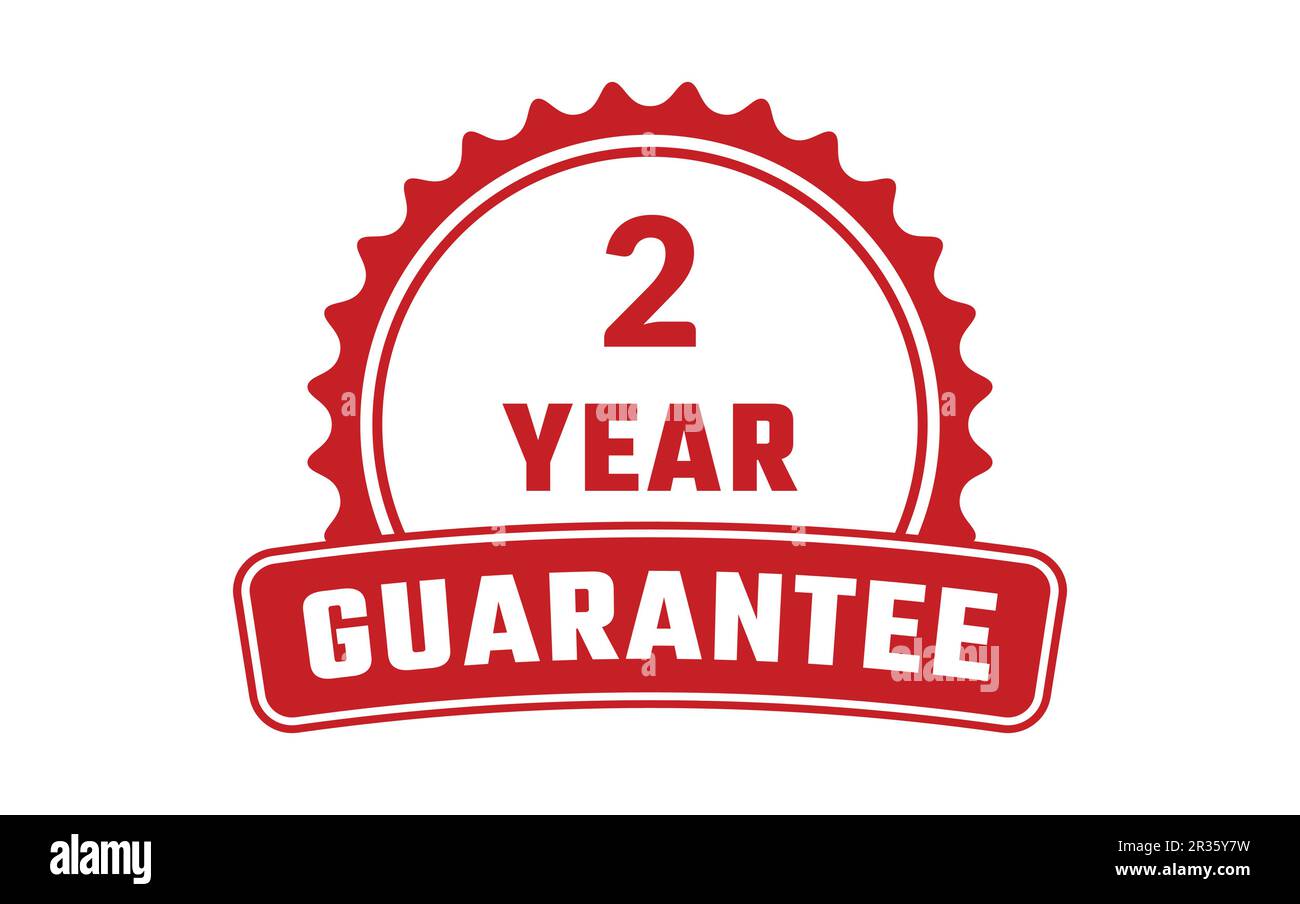 2 Year Guarantee Rubber Stamp Stock Vector Image & Art - Alamy