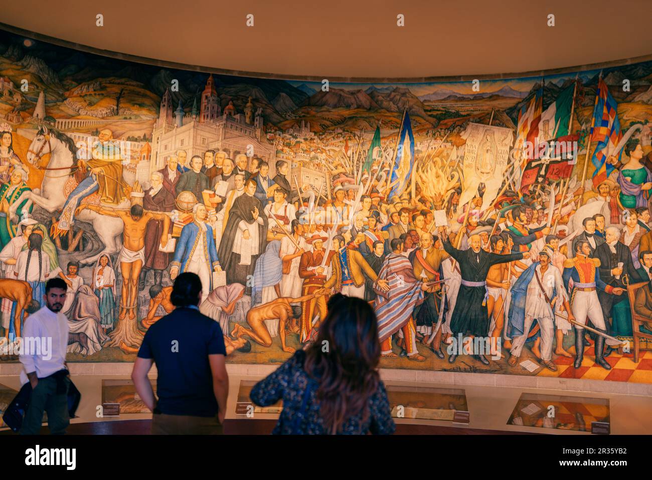 Mexico City, FEB 2023 Interior view of the historical castle ...