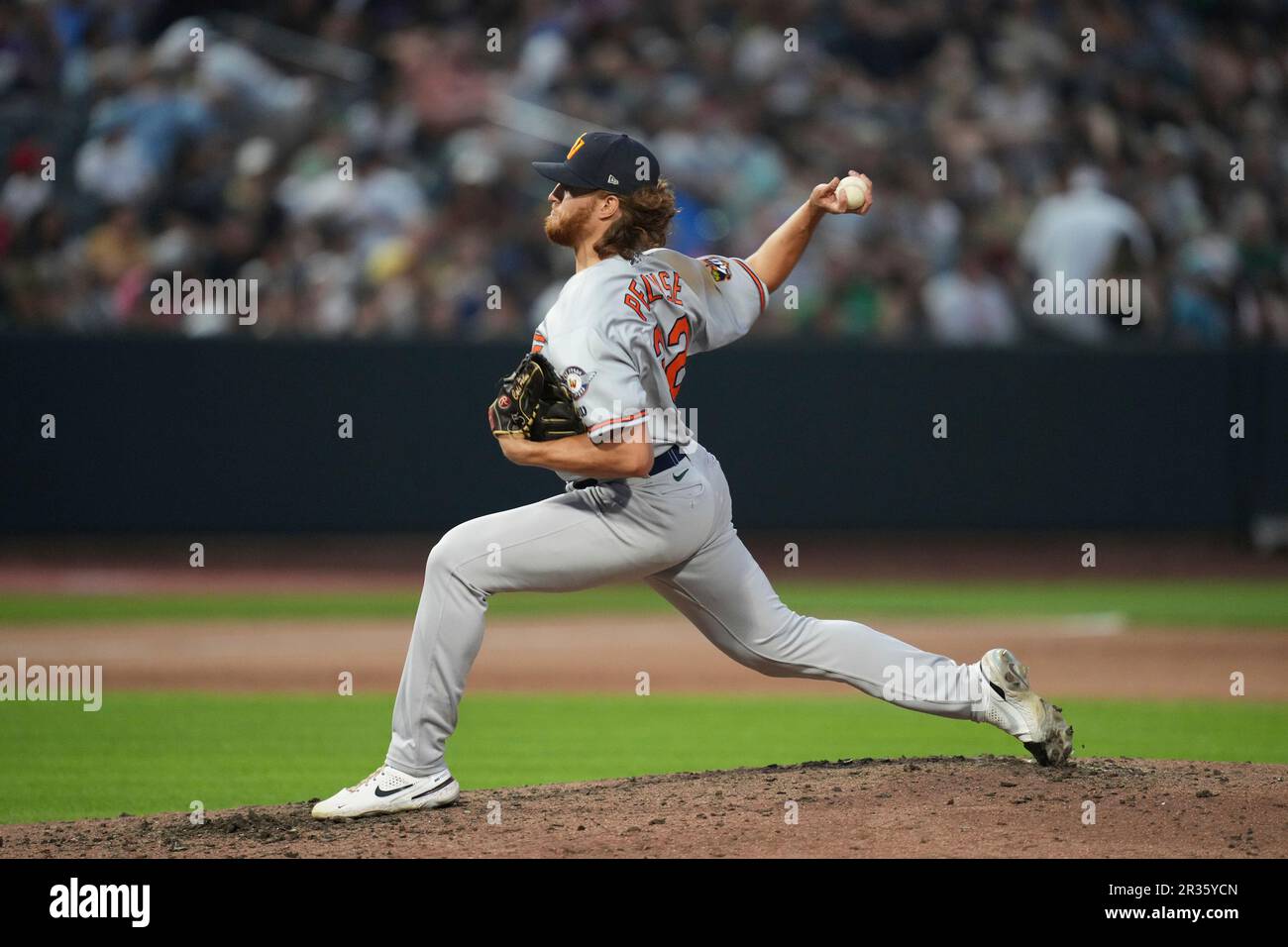 Salt Lake UT, USA. 20th May, 2023. Las Vegas pitcher Colin Palouse (32 ...