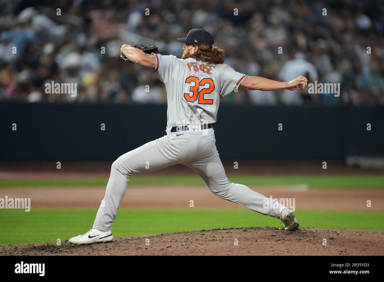 Salt Lake UT, USA. 20th May, 2023. Las Vegas pitcher Colin Palouse (32 ...