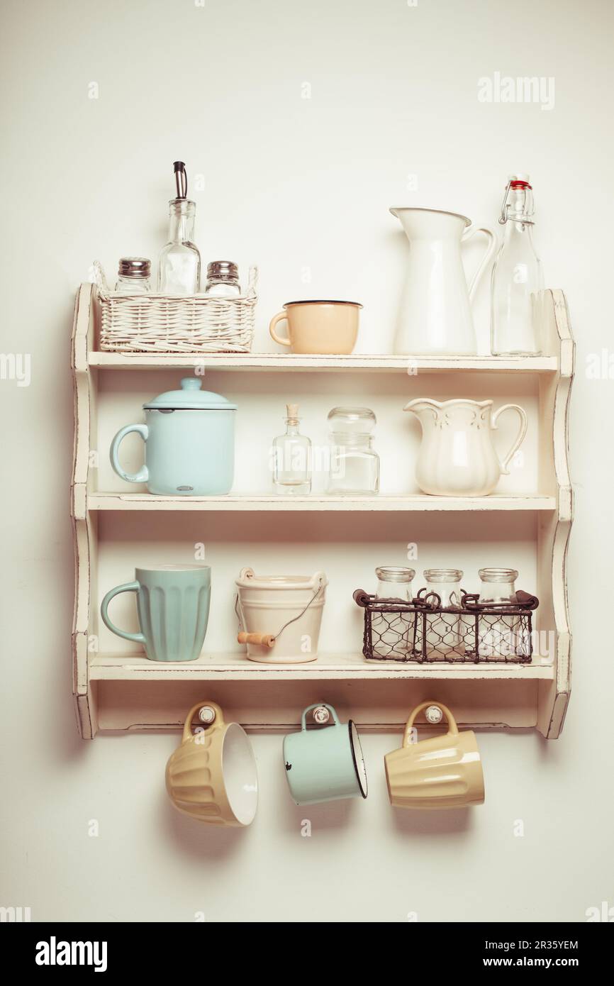 The Vintage shelf Stock Photo - Alamy