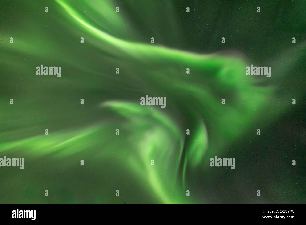 Northern lights display seen in northern Canada, Yukon Territory ...