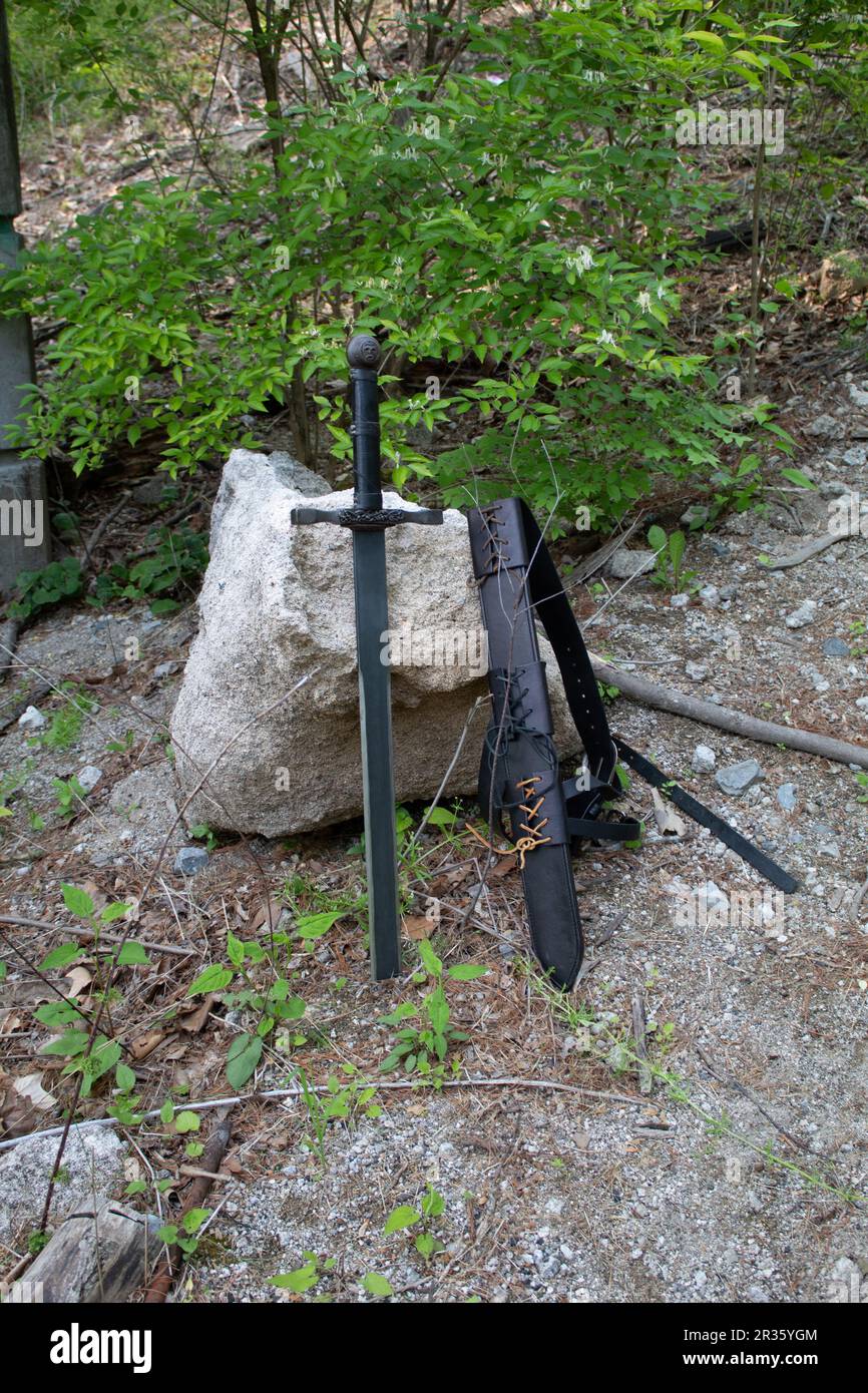 Double sword stone hi-res stock photography and images - Alamy