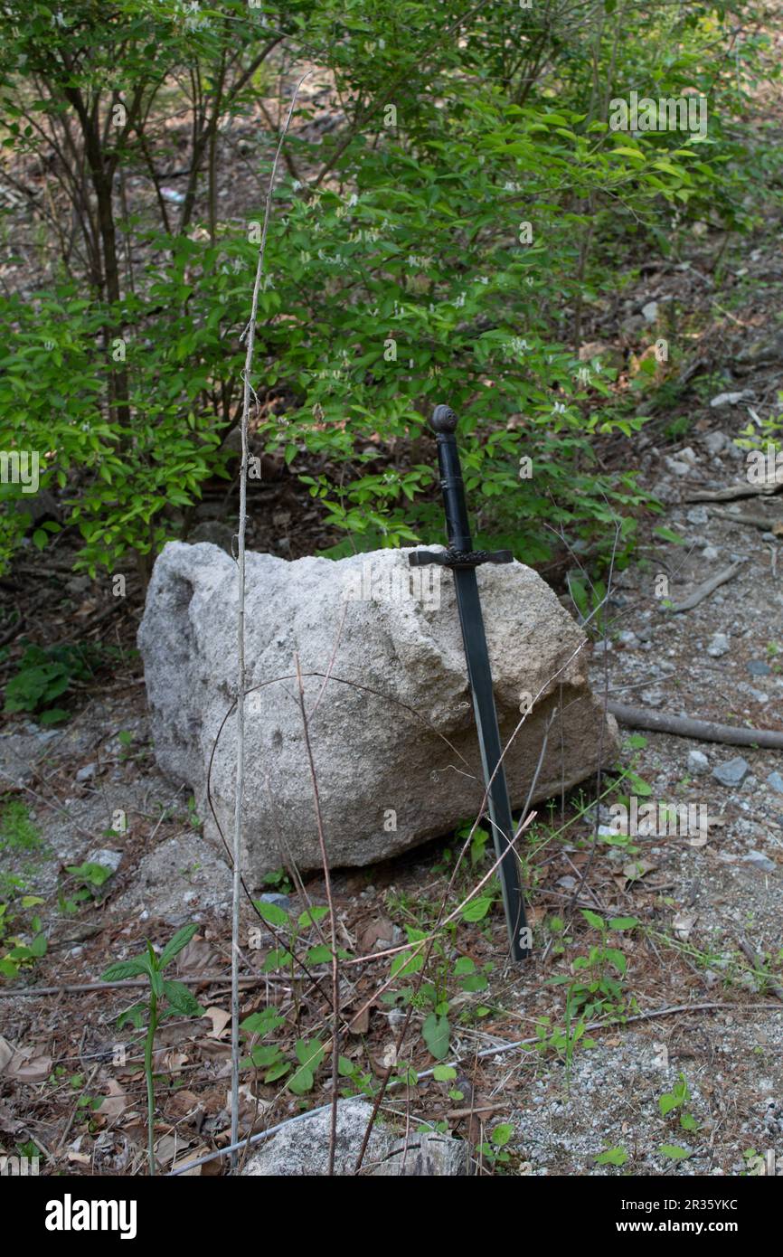 Double sword stone hi-res stock photography and images - Alamy