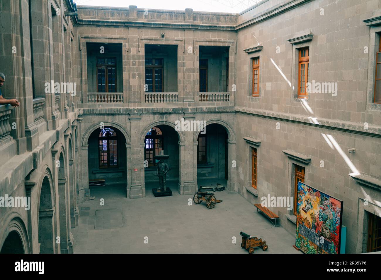 Mexico City, FEB 2023 The historical castle - Chapultepec Castle . High ...