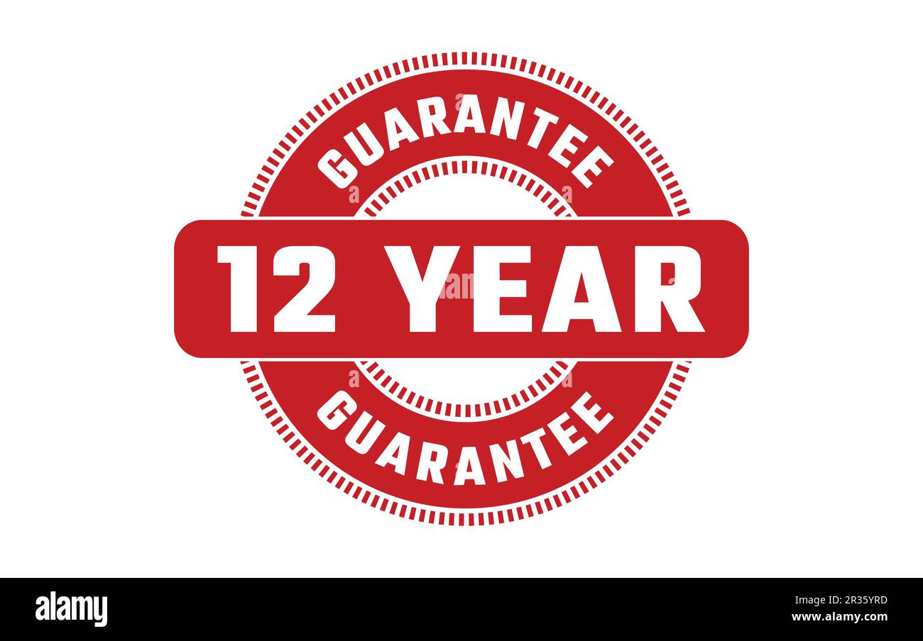 12 Year Guarantee Rubber Stamp Stock Vector Image & Art - Alamy
