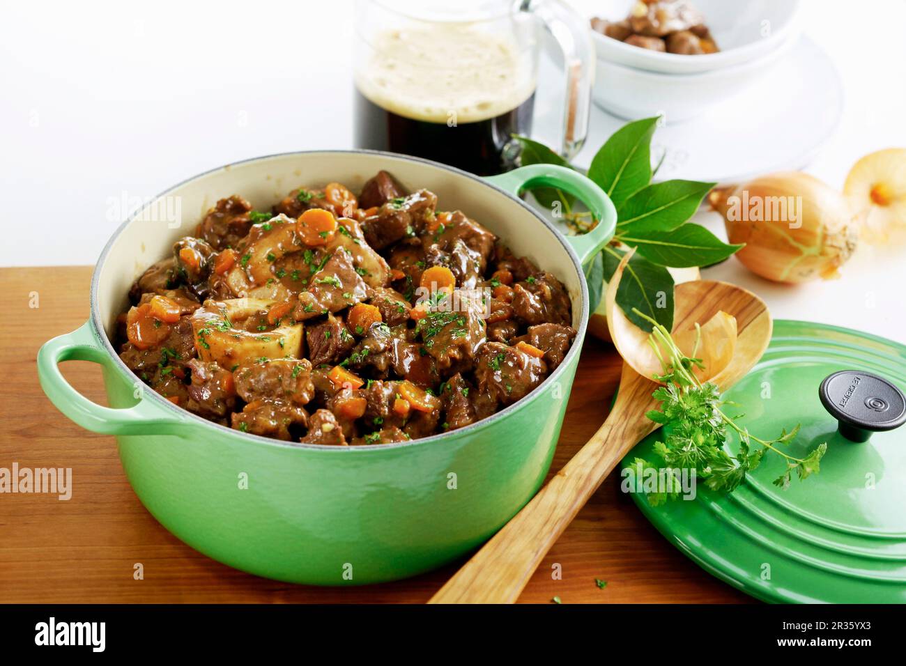 Beef goulash with Guinness Stock Photo - Alamy