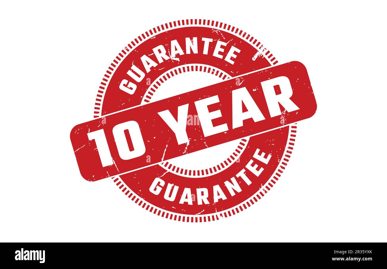 10 Year Guarantee Rubber Stamp Stock Vector Image & Art - Alamy