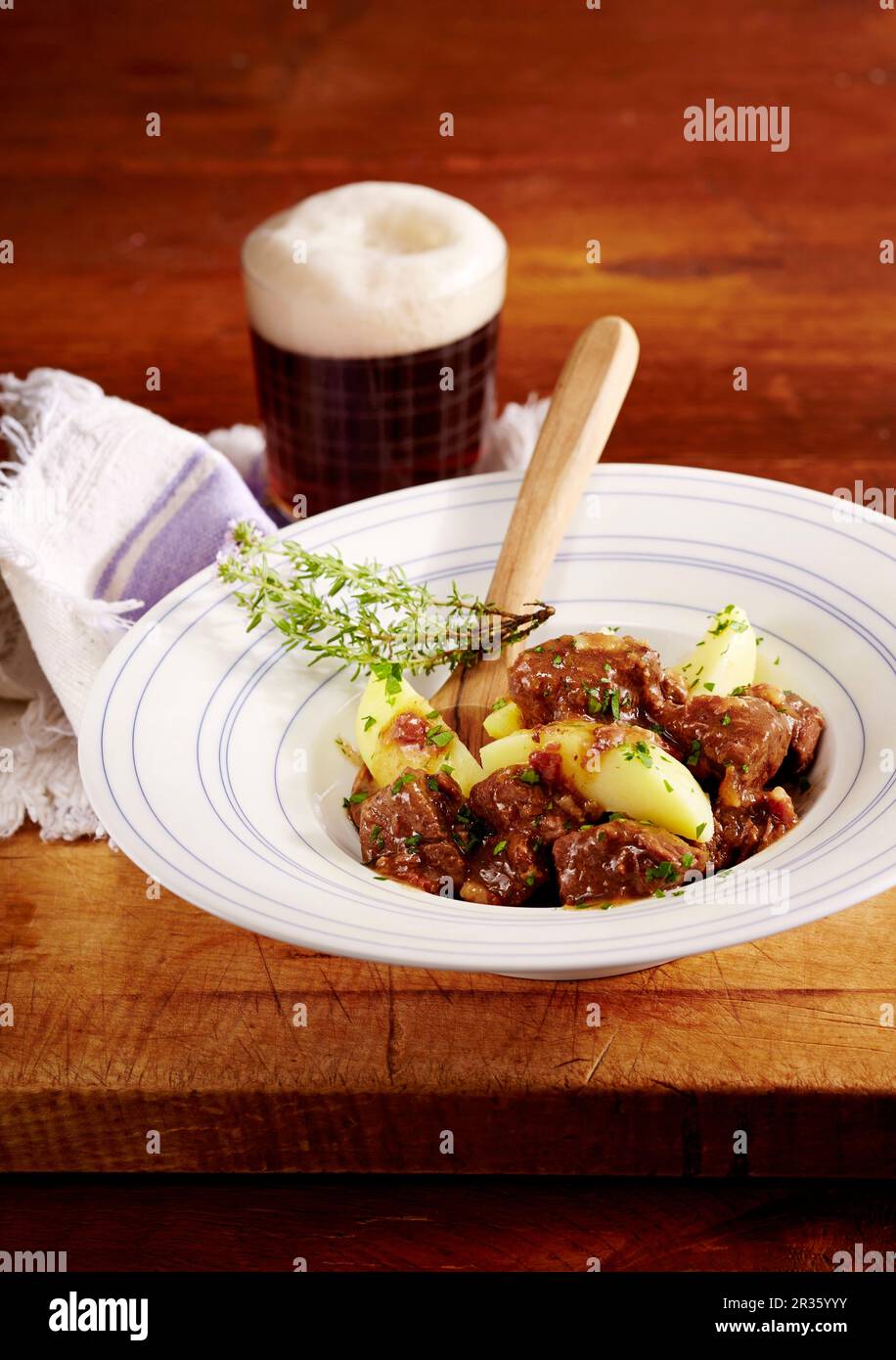 Boiled braised beef meat hi-res stock photography and images - Alamy