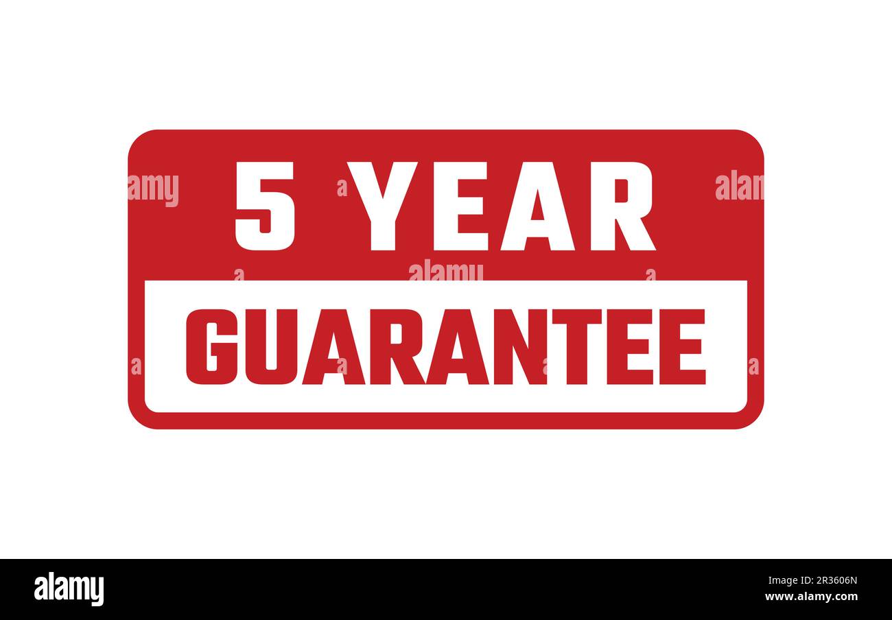 5 Year Guarantee Rubber Stamp Stock Vector Image & Art - Alamy