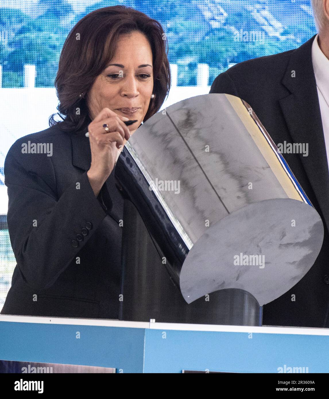 Sunnyvale, United States. 22nd May, 2023. Vice President Kamala Harris ...