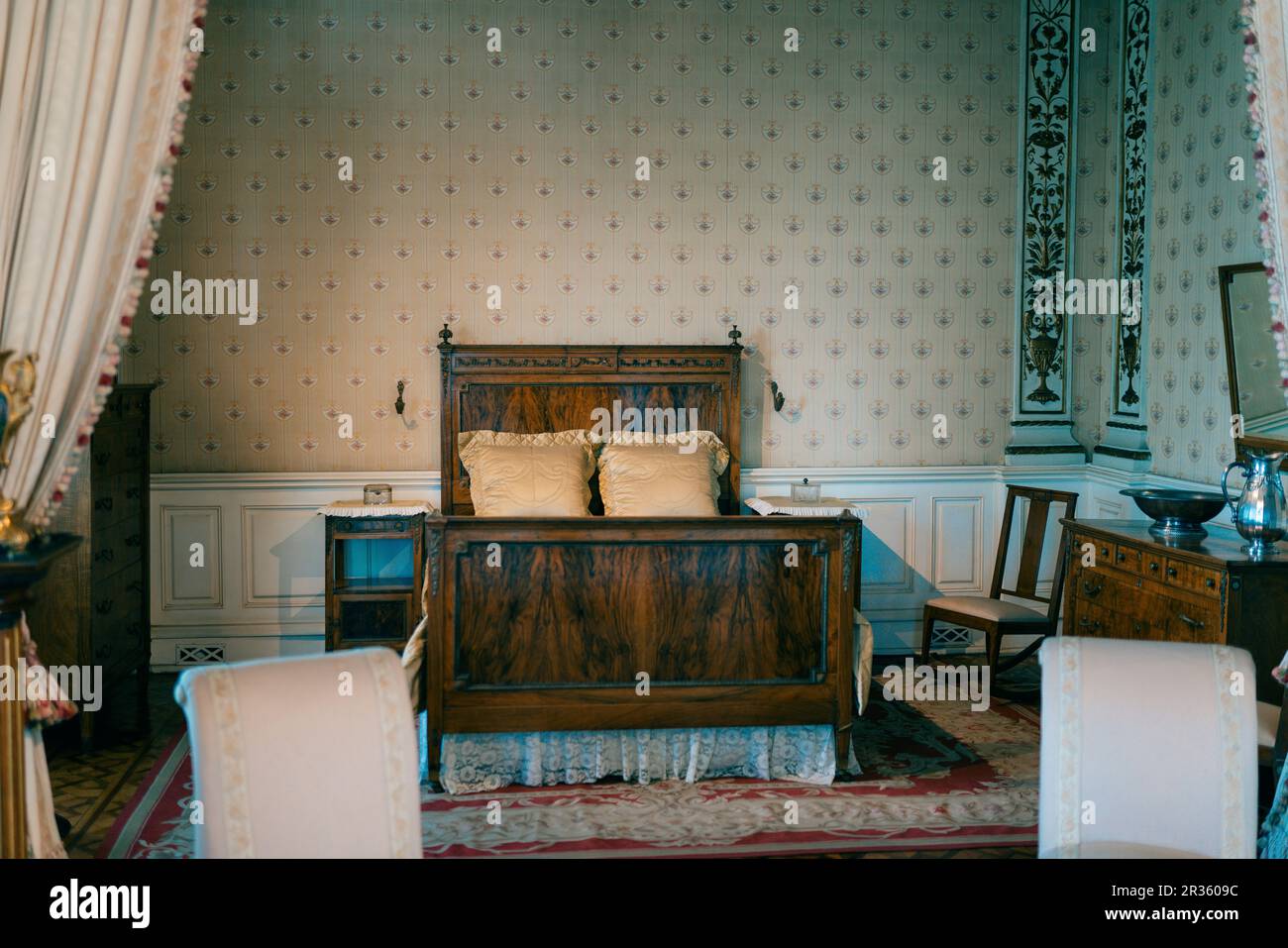 Mexico City, FEB 2023 Interior view of the historical castle ...