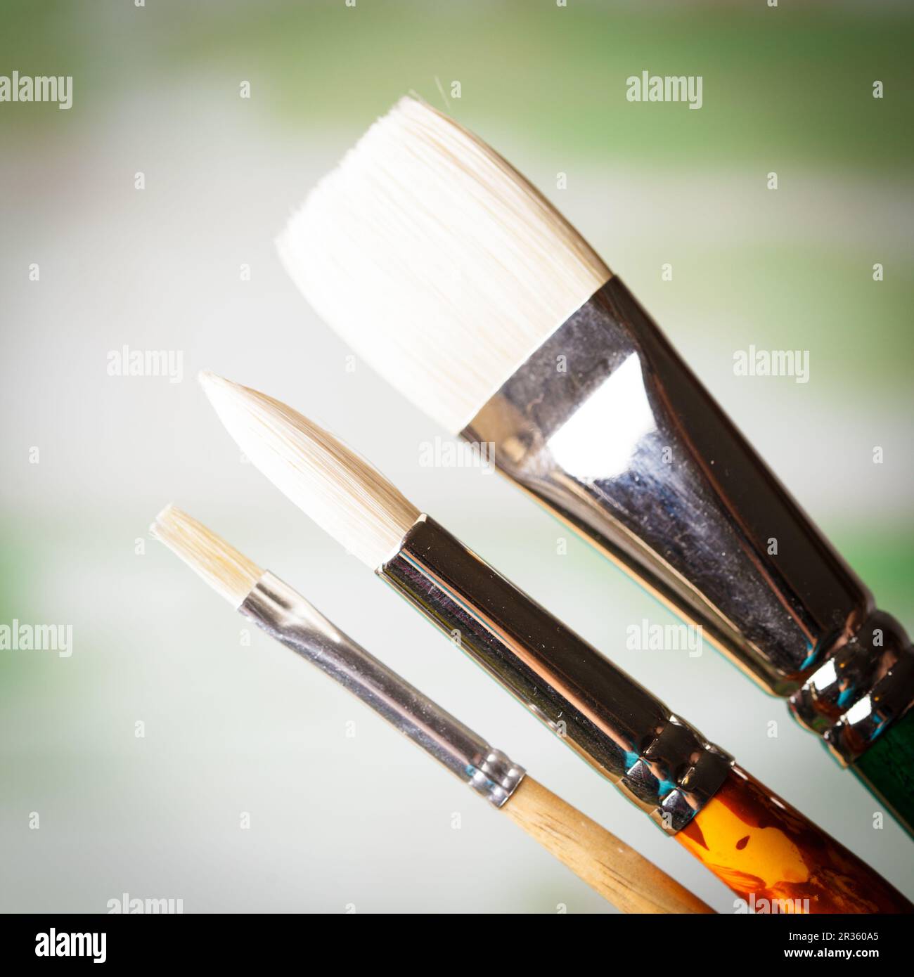 Close up various paint brushes hi-res stock photography and images - Alamy