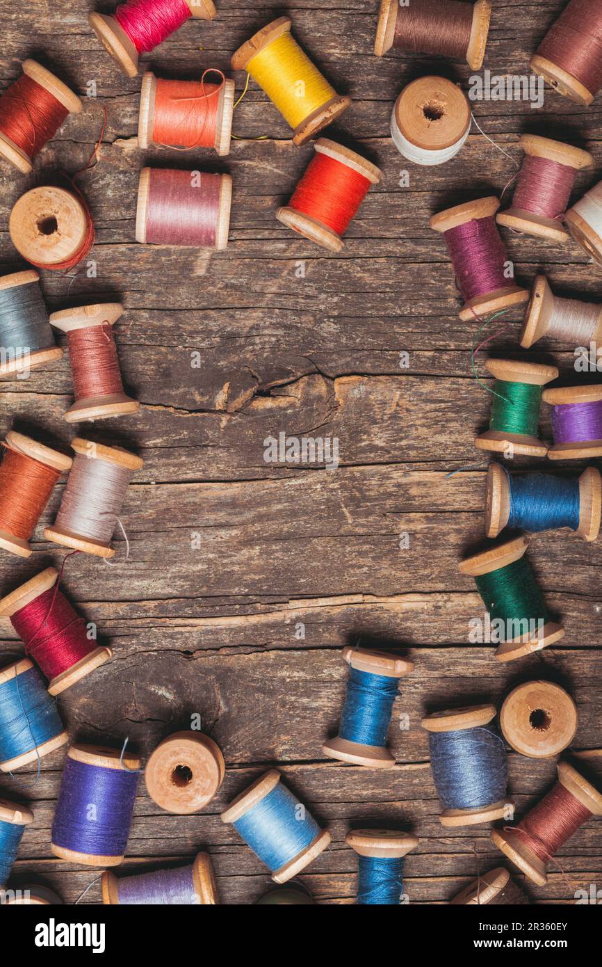 Cotton spools variety hi-res stock photography and images - Alamy