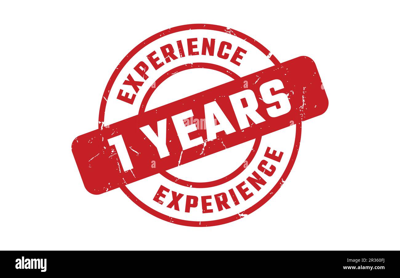 1 Years Experience Rubber Stamp Stock Vector Image & Art - Alamy
