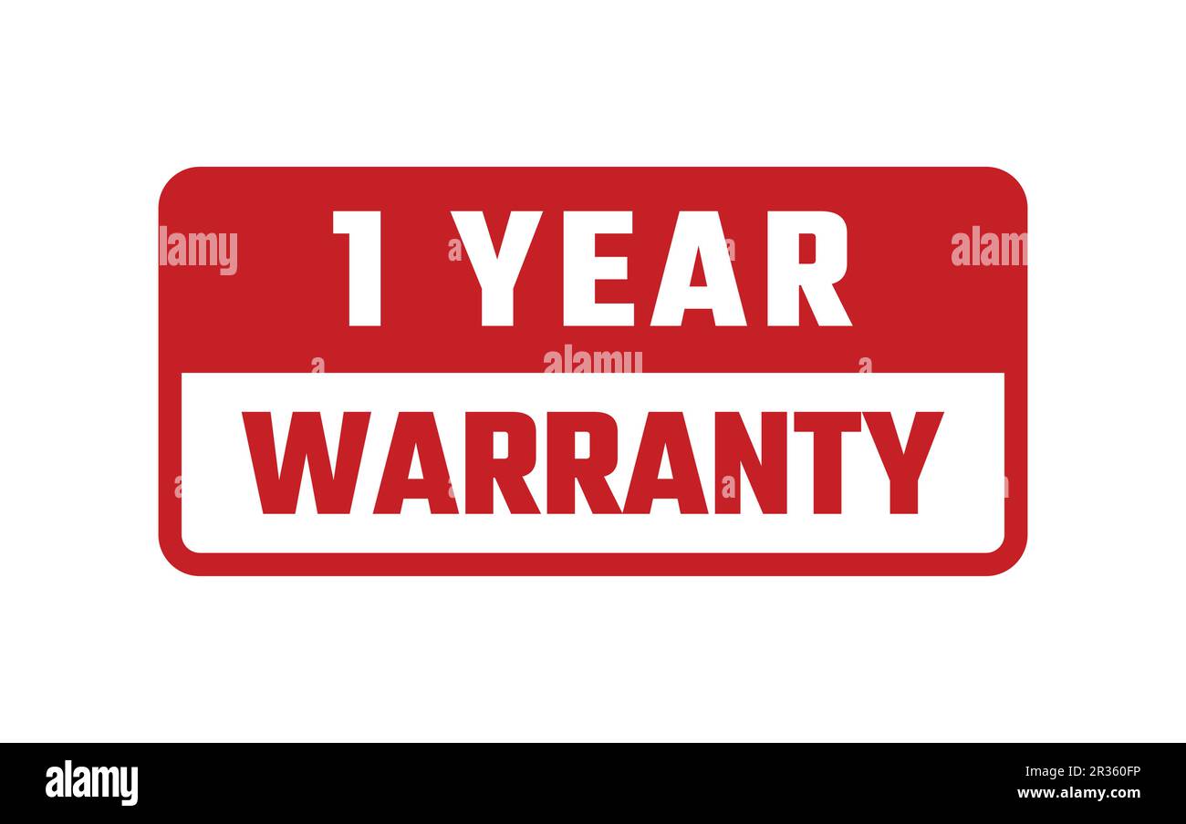 1 year warranty Stock Vector Images - Alamy