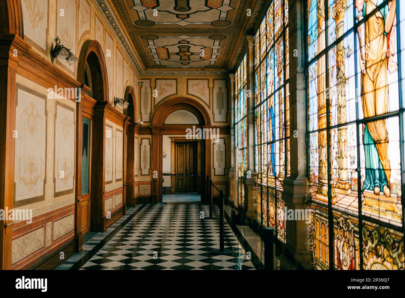 Mexico City, FEB 2023 The historical castle - Chapultepec Castle . High ...