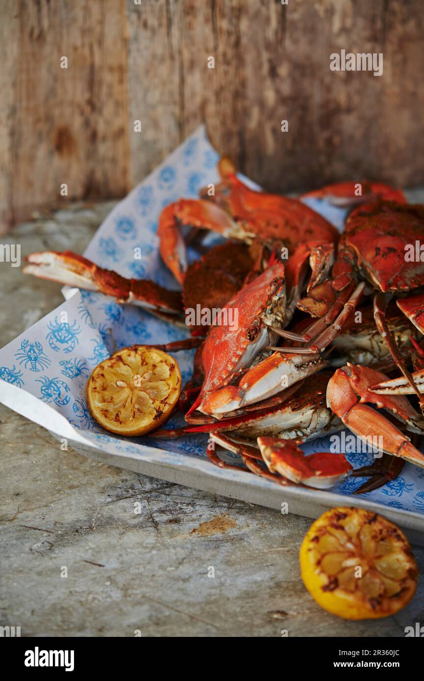 Half cooked marine crab hi-res stock photography and images - Alamy