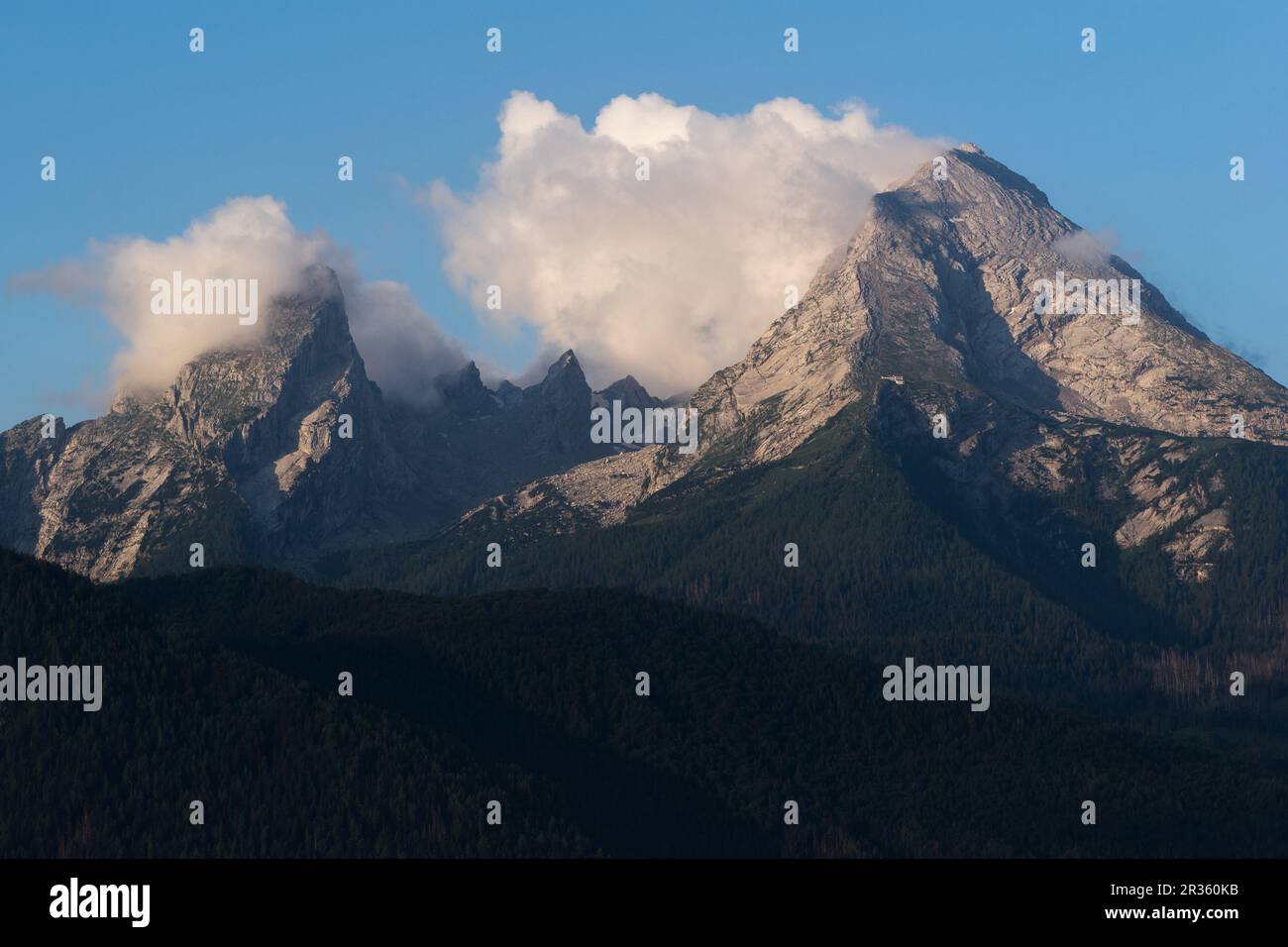 Summit Mt. Watzmann Stock Photo - Alamy