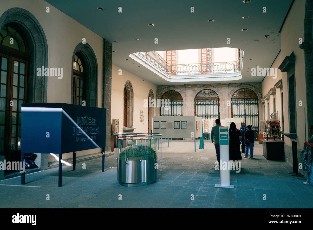 Mexico City, FEB 2023 The historical castle - Chapultepec Castle . High ...