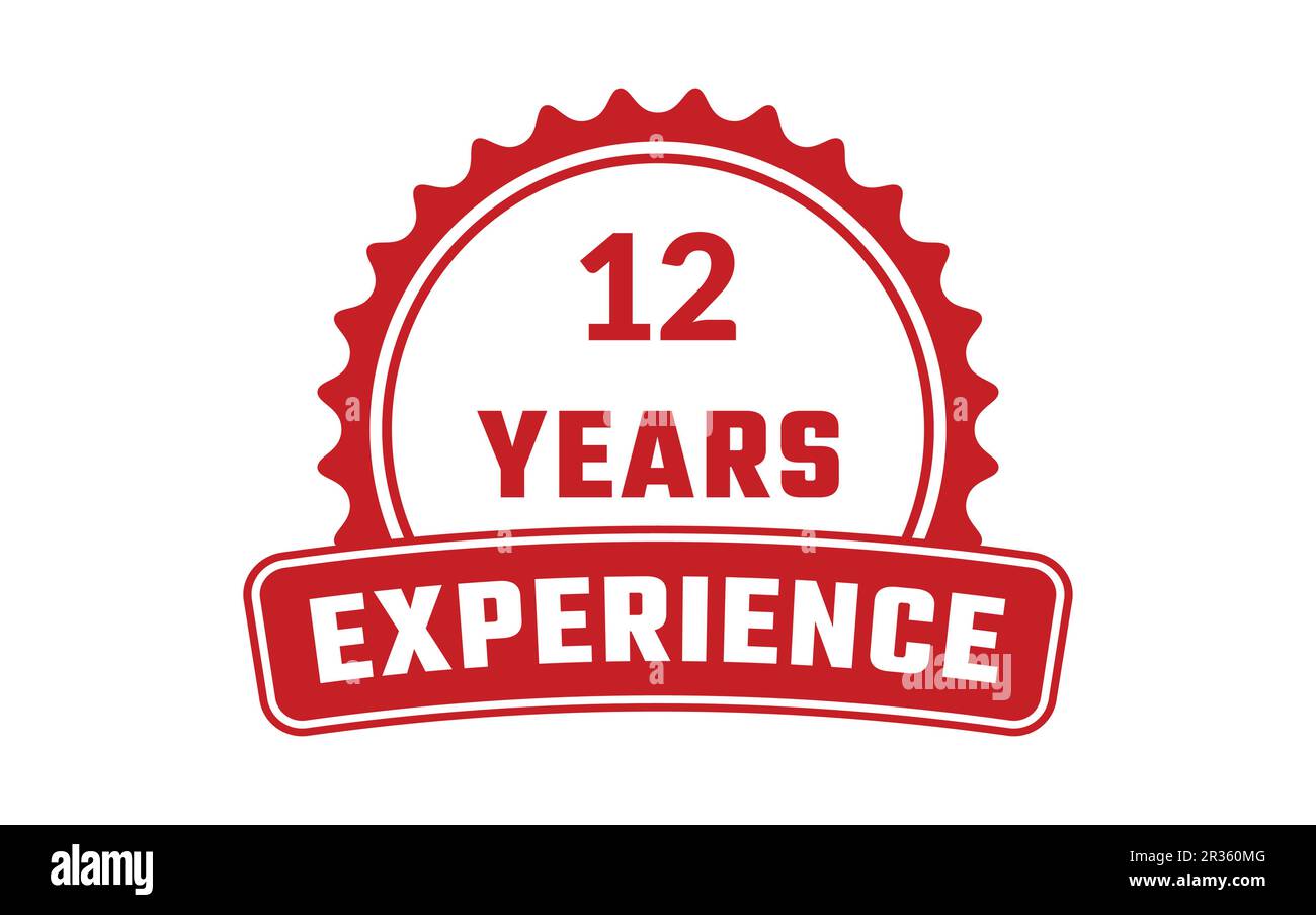 12 Years Experience Rubber Stamp Stock Vector Image & Art - Alamy
