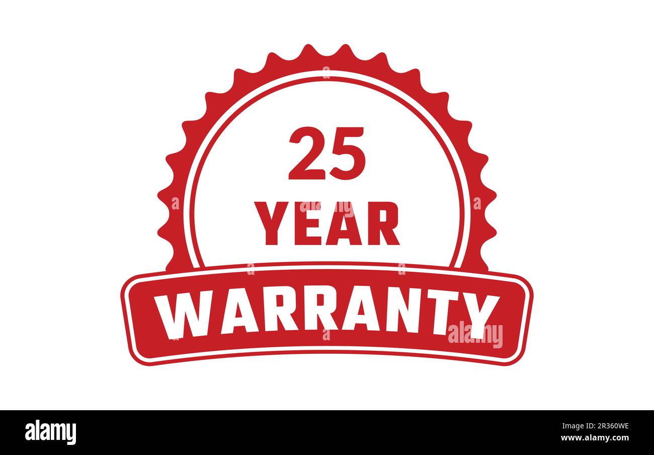 25 Year Warranty Rubber Stamp Stock Vector Image & Art - Alamy