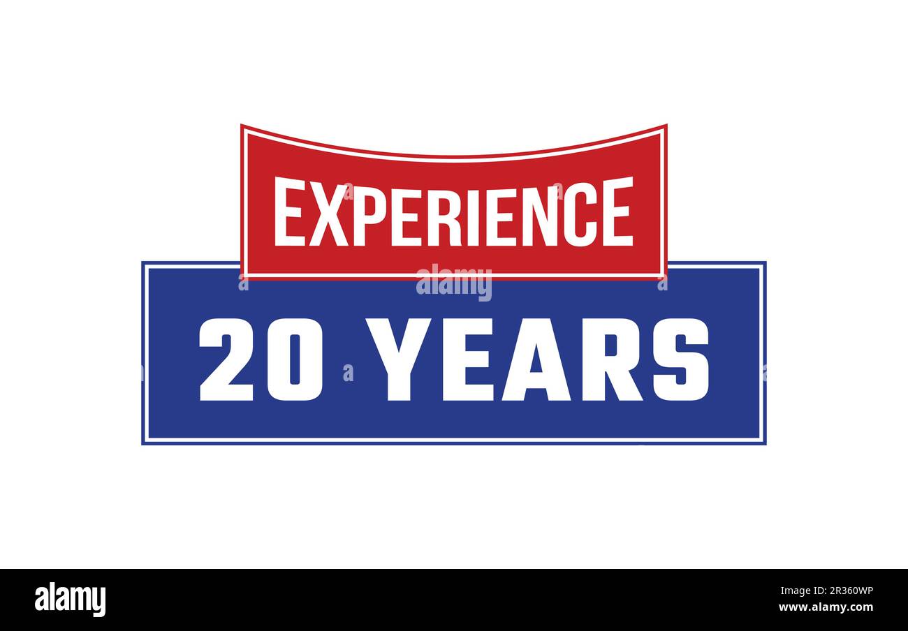 20 Years Experience Seal Vector Stock Vector Image & Art - Alamy