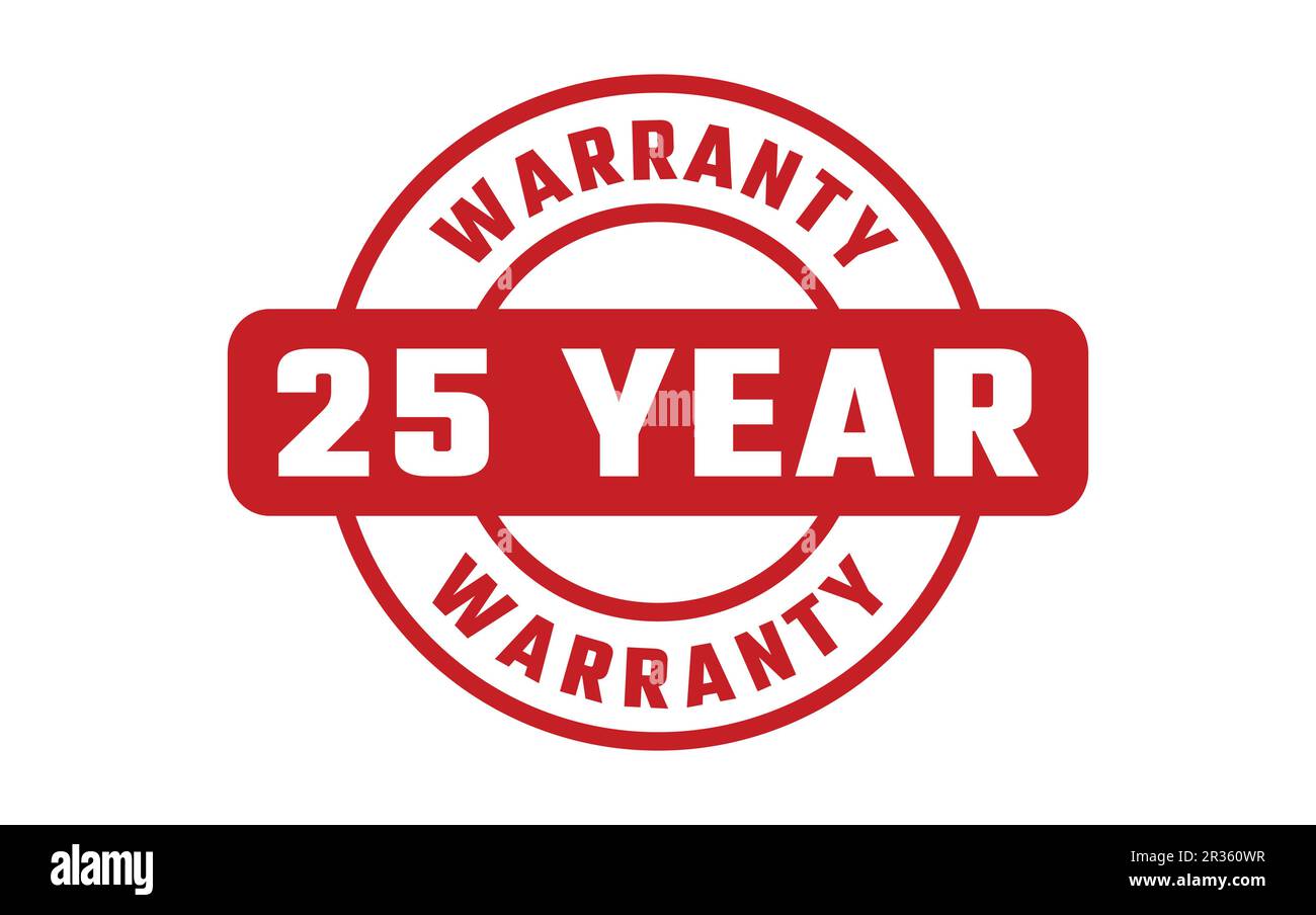 25 Year Warranty Rubber Stamp Stock Vector Image & Art - Alamy