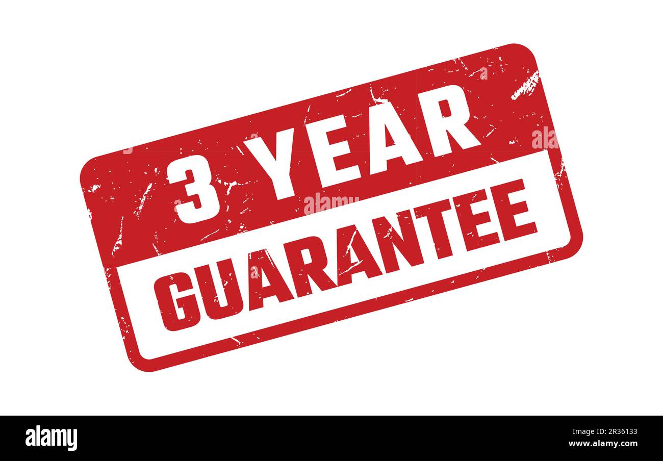 3 Year Guarantee Rubber Stamp Stock Vector Image & Art - Alamy