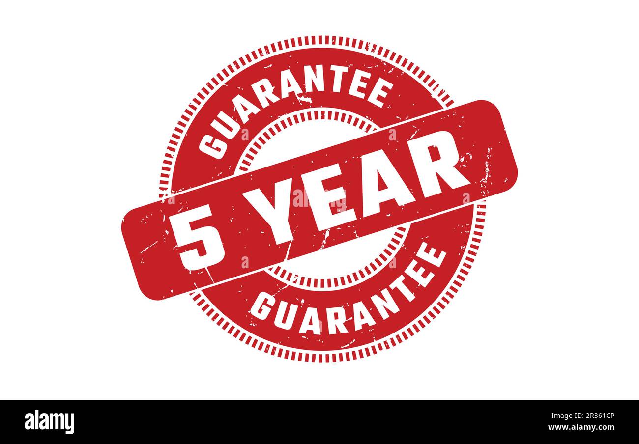 5 Year Guarantee Rubber Stamp Stock Vector Image & Art - Alamy