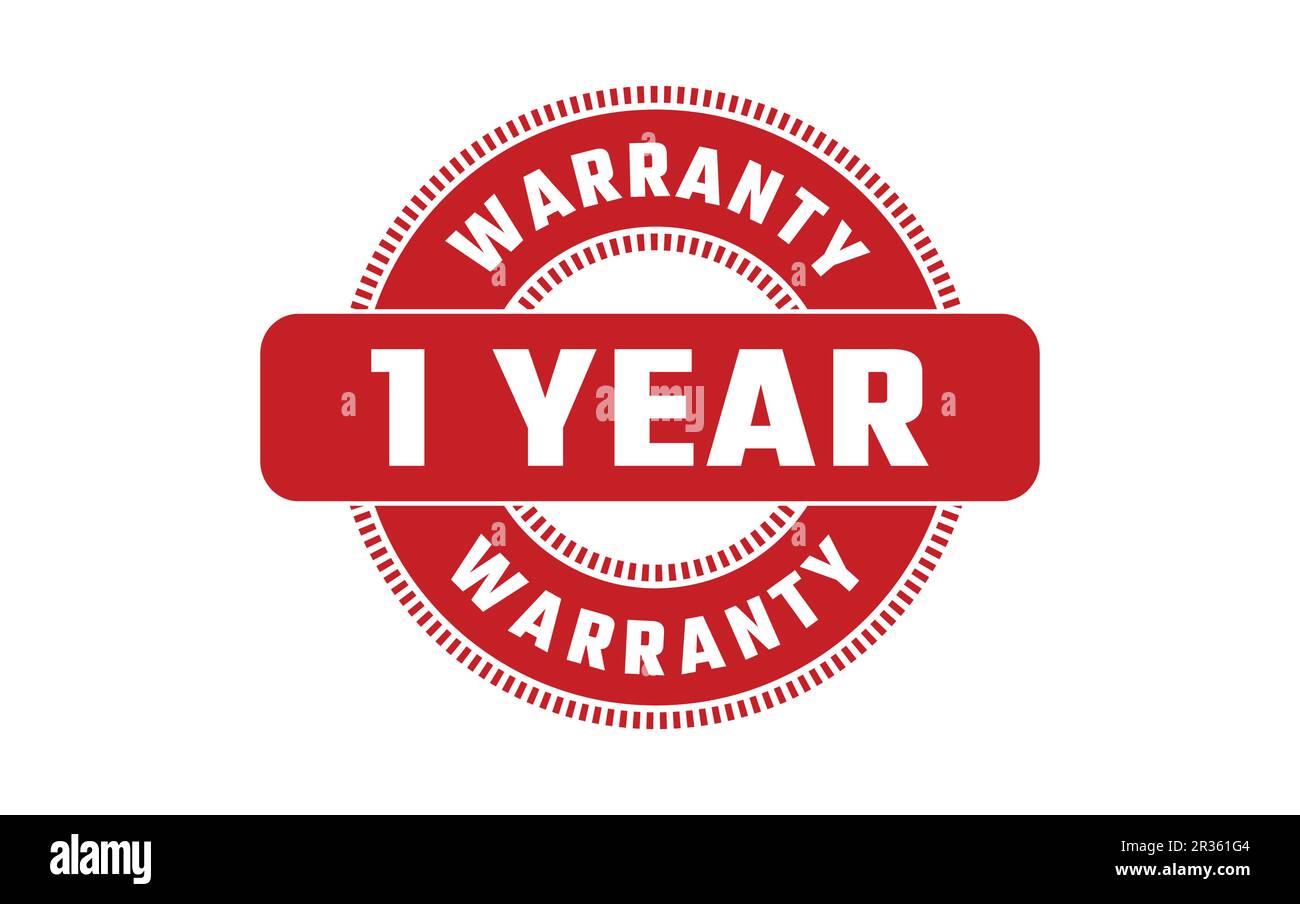 1 Year Warranty Rubber Stamp Stock Vector Image & Art - Alamy