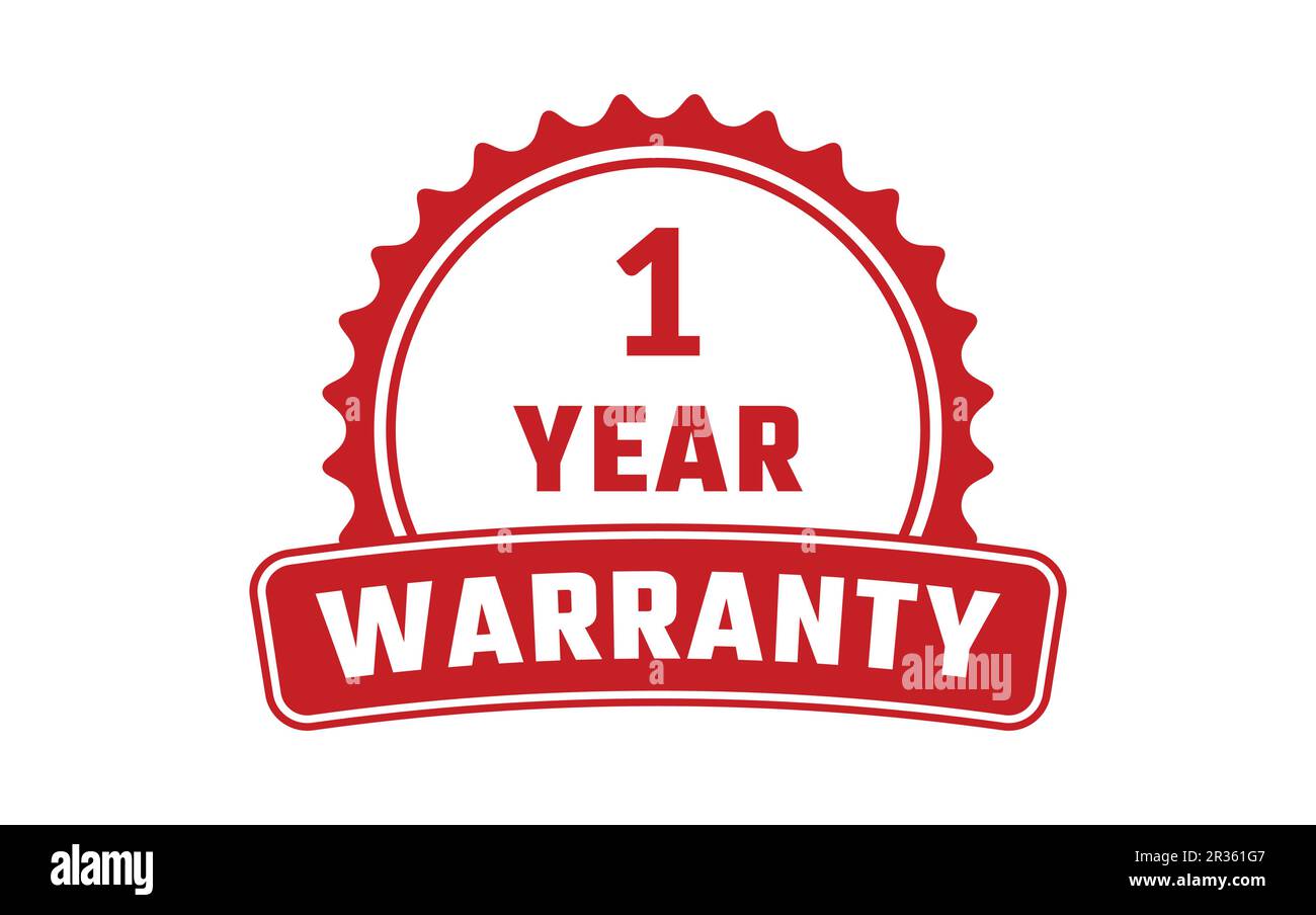 1 year warranty Stock Vector Images - Alamy
