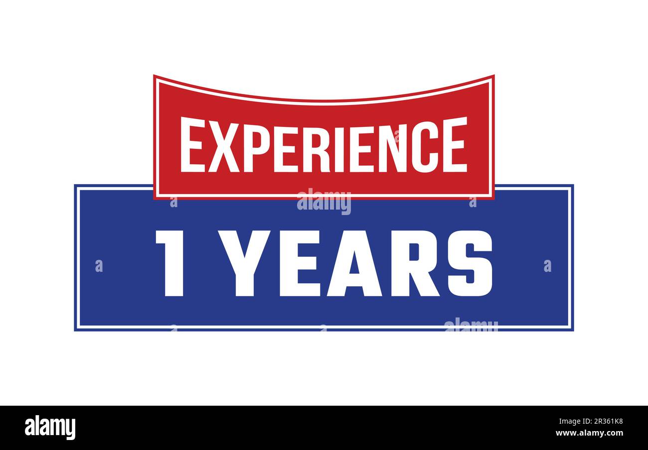 1 Years Experience Seal Vector Stock Vector Image & Art - Alamy