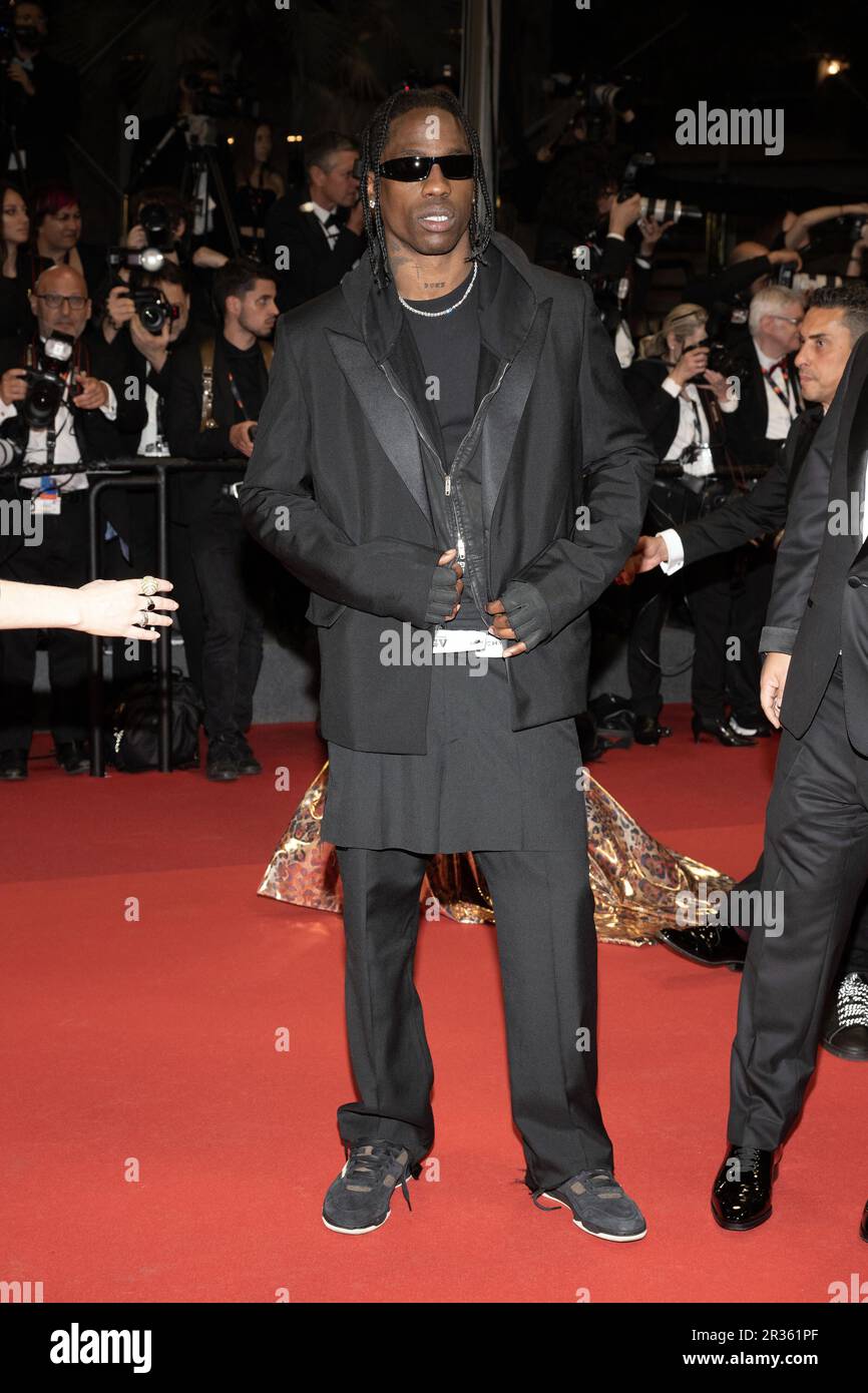 Cannes, France. 23rd May, 2023. Travis Scott attends the The Idol red ...