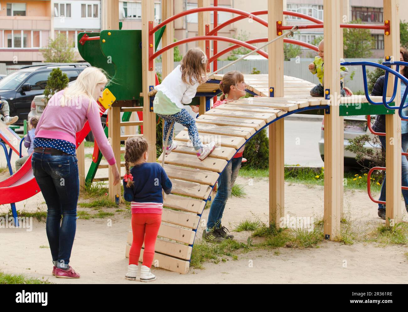 Children at the playground Stock Photo - Alamy
