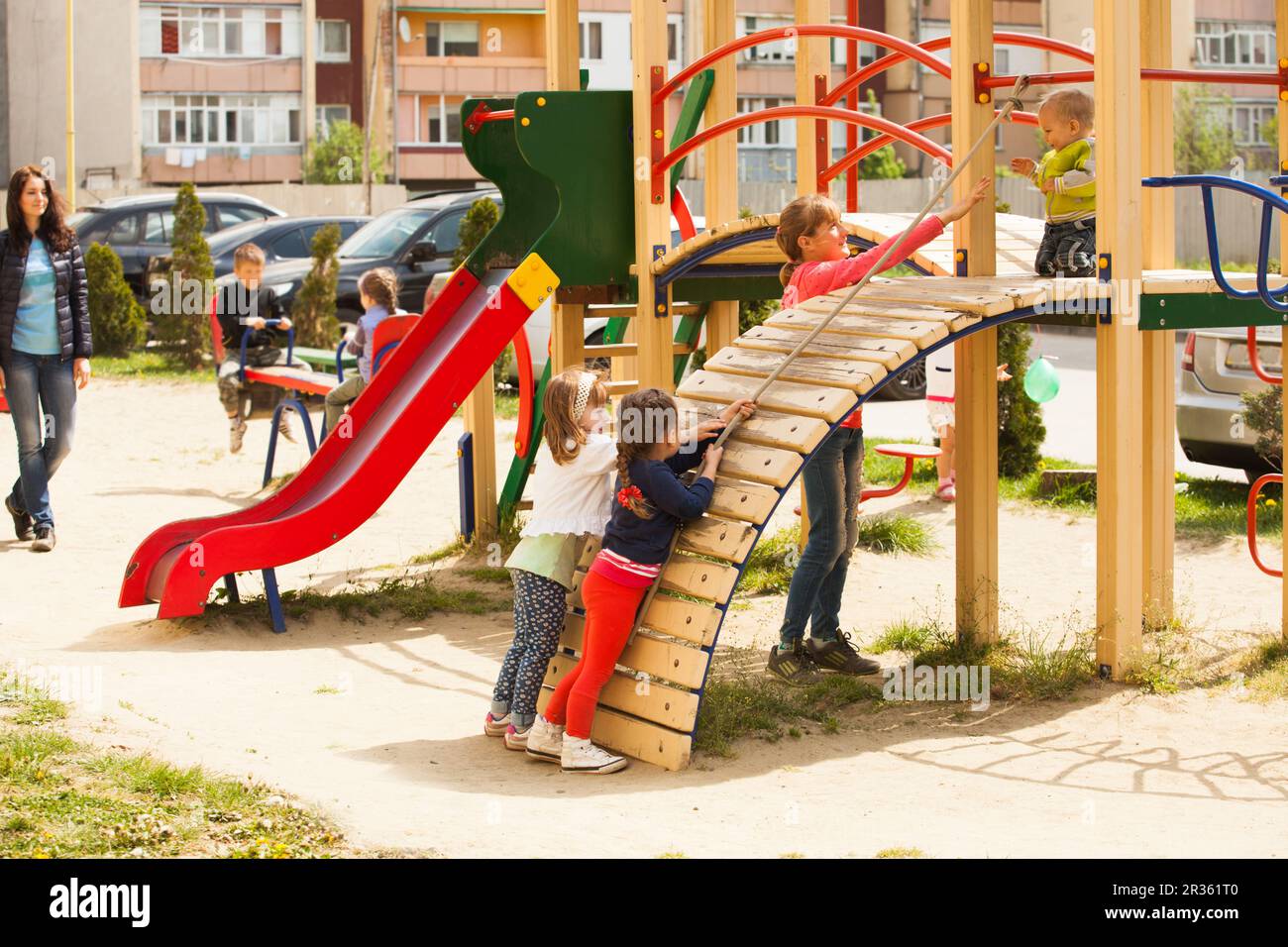Children at the playground Stock Photo - Alamy