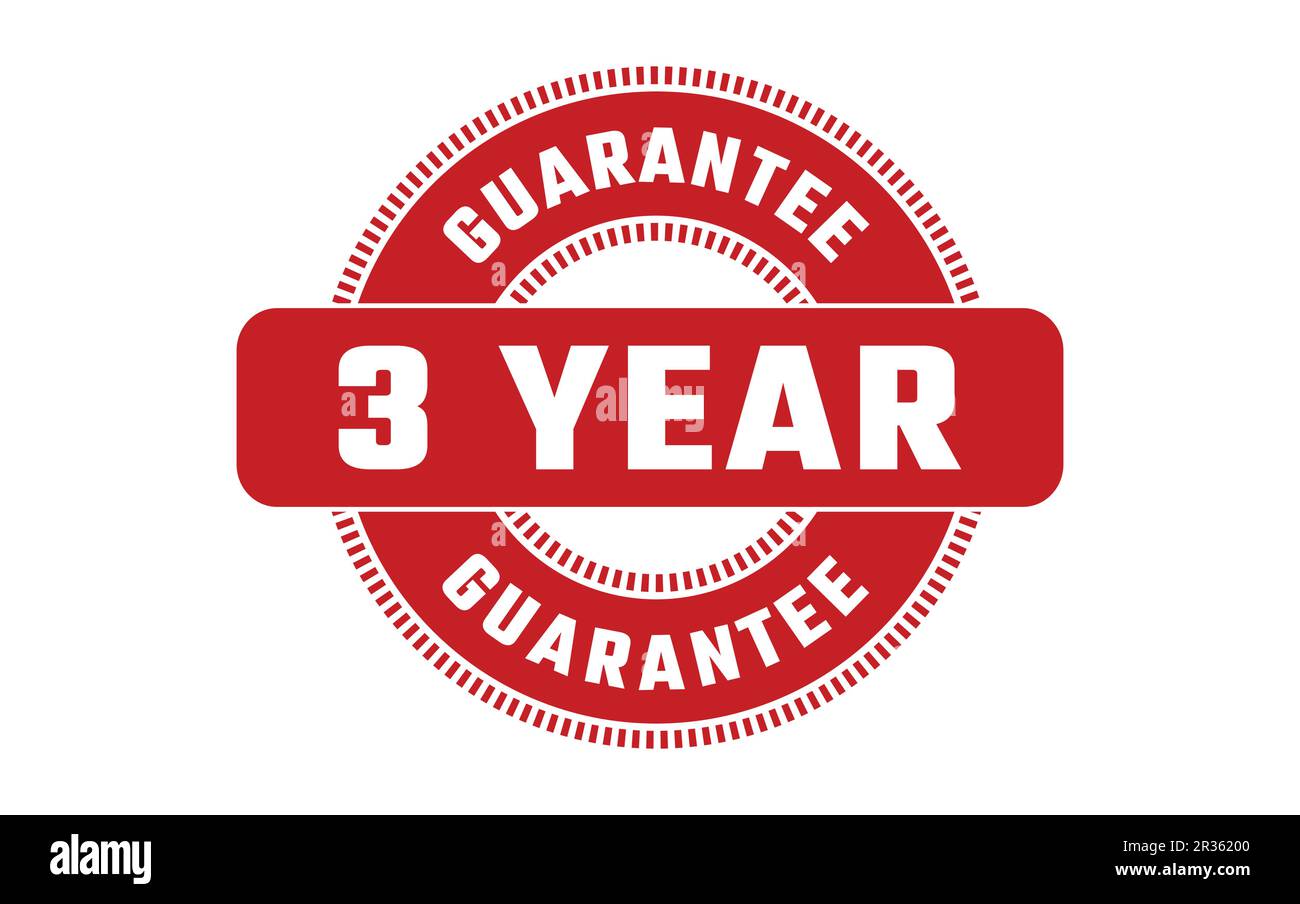 3 Year Guarantee Rubber Stamp Stock Vector Image & Art - Alamy