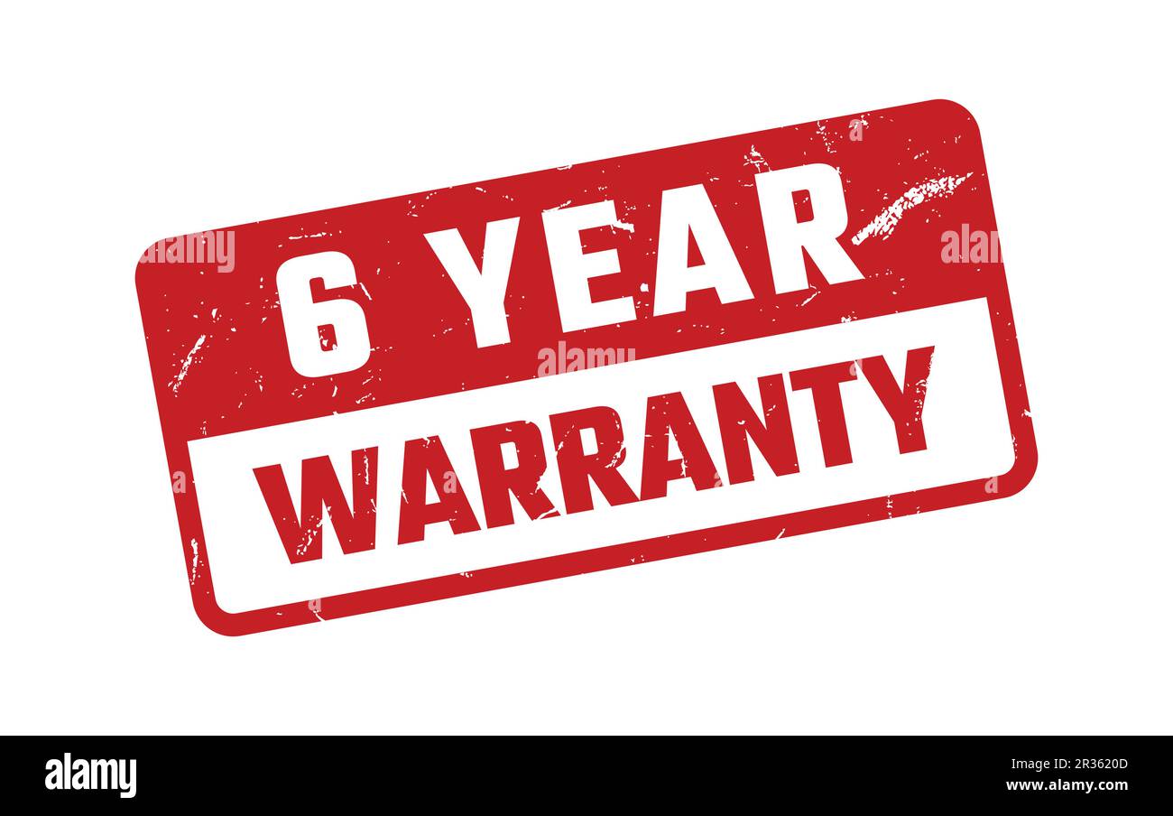 6 year warranty logo hi-res stock photography and images - Alamy