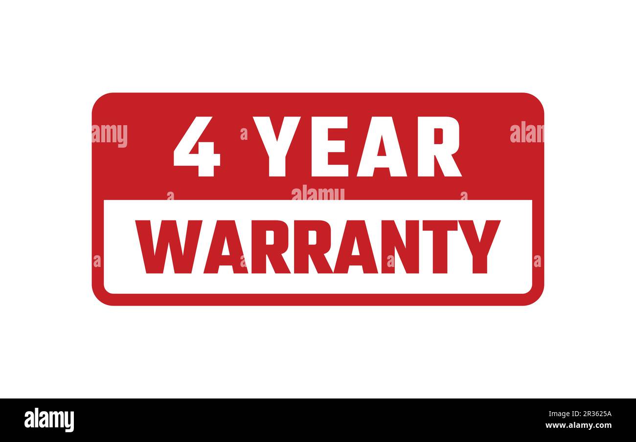 4 years warranty seal hi-res stock photography and images - Alamy