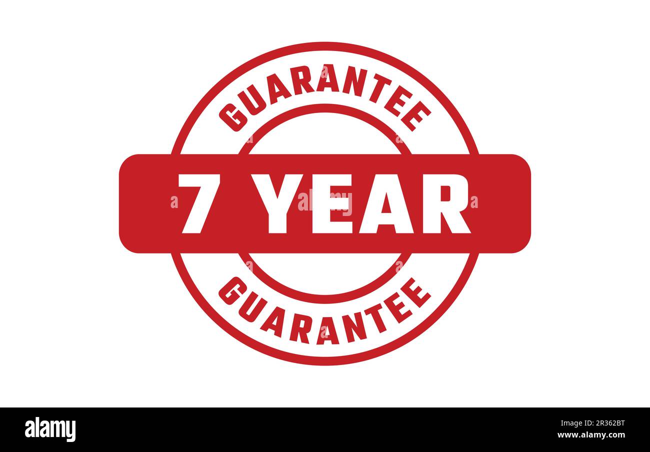 7 Year Guarantee Rubber Stamp Stock Vector Image & Art - Alamy