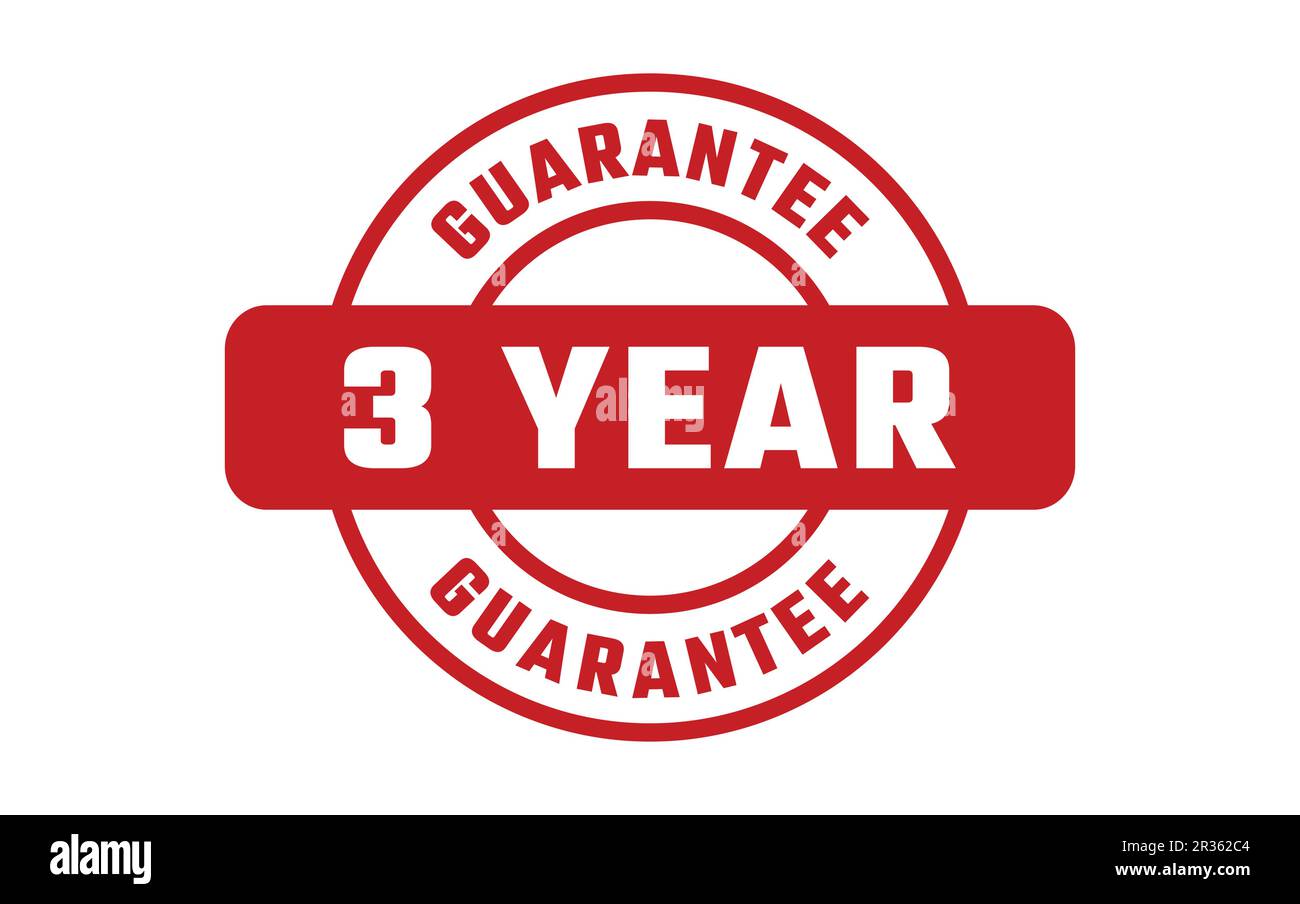 3 Year Guarantee Rubber Stamp Stock Vector Image & Art - Alamy