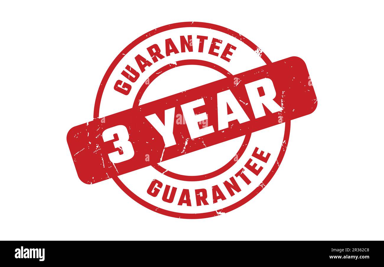 3 Year Guarantee Rubber Stamp Stock Vector Image & Art - Alamy
