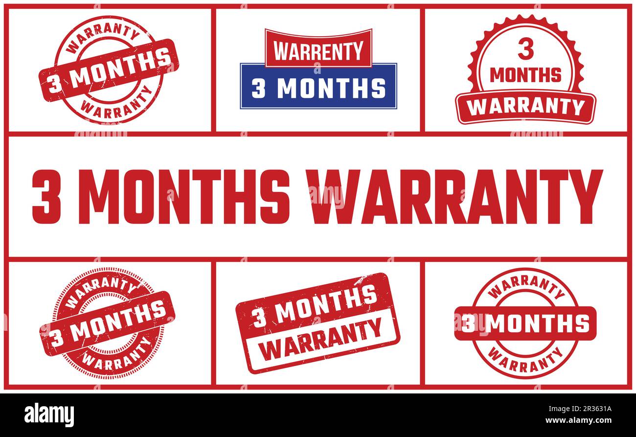3 months warranty Stock Vector Images - Alamy