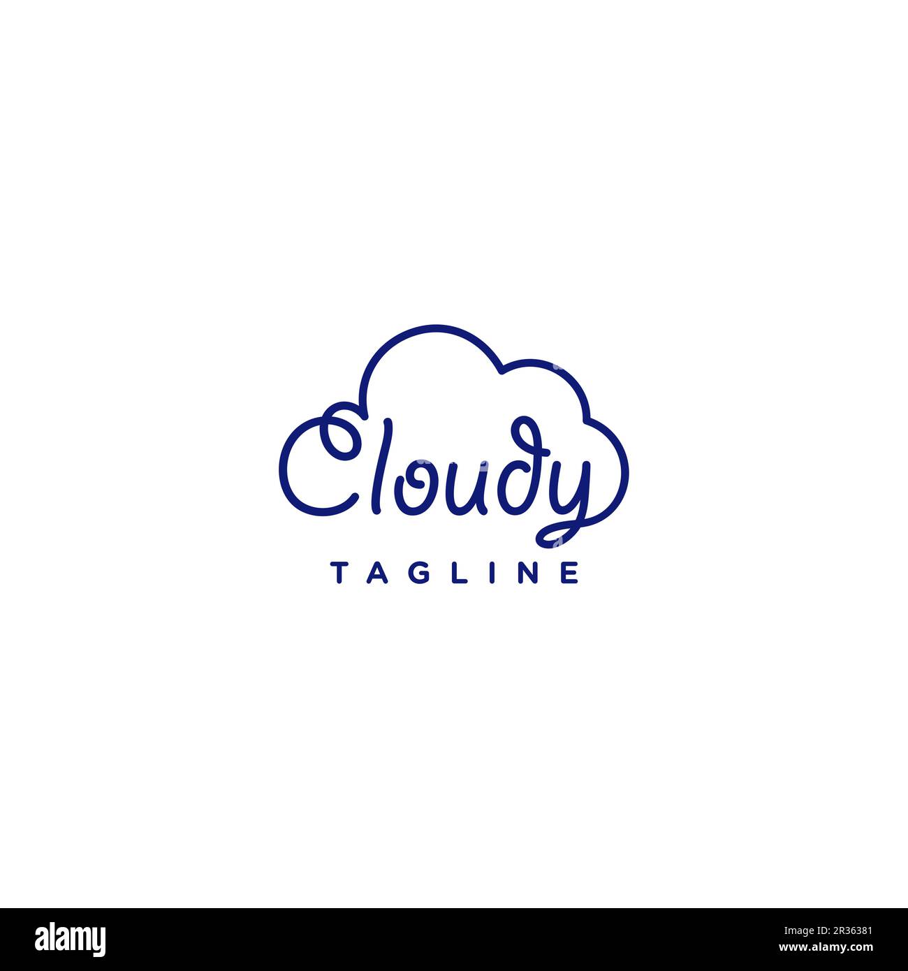 Word Cloud logo design forming a Cloud Symbol. The word sign is ...