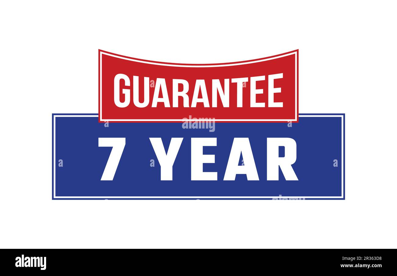 7 Year Guarantee Seal Vector Stock Vector Image & Art - Alamy