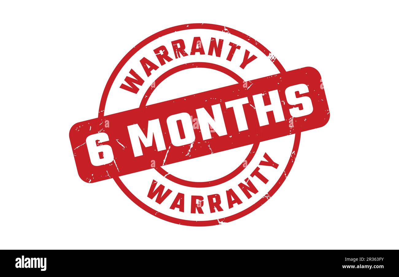 6 months warranty Rubber Stamp Stock Vector Image & Art - Alamy