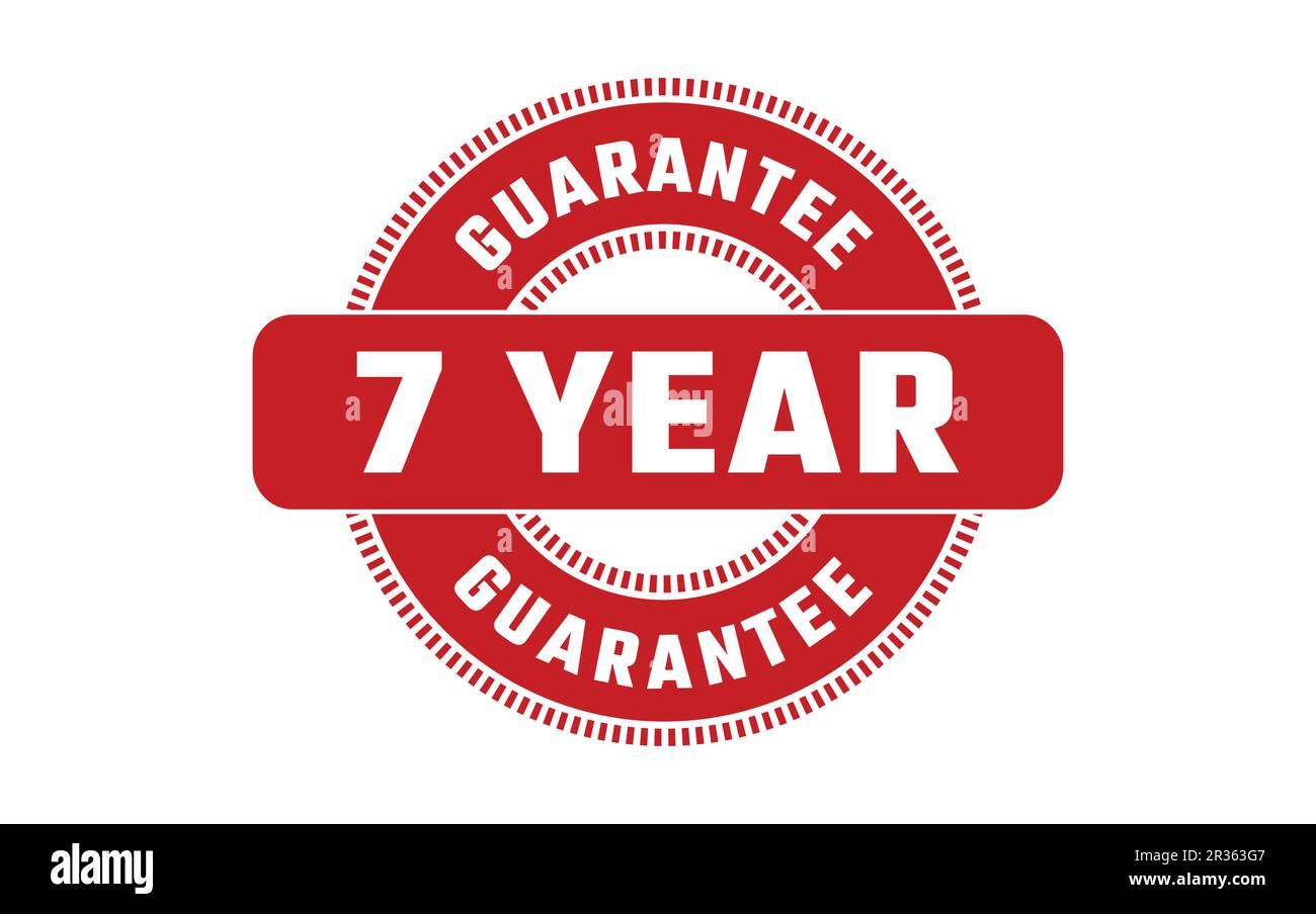 7 Year Guarantee Rubber Stamp Stock Vector Image & Art - Alamy